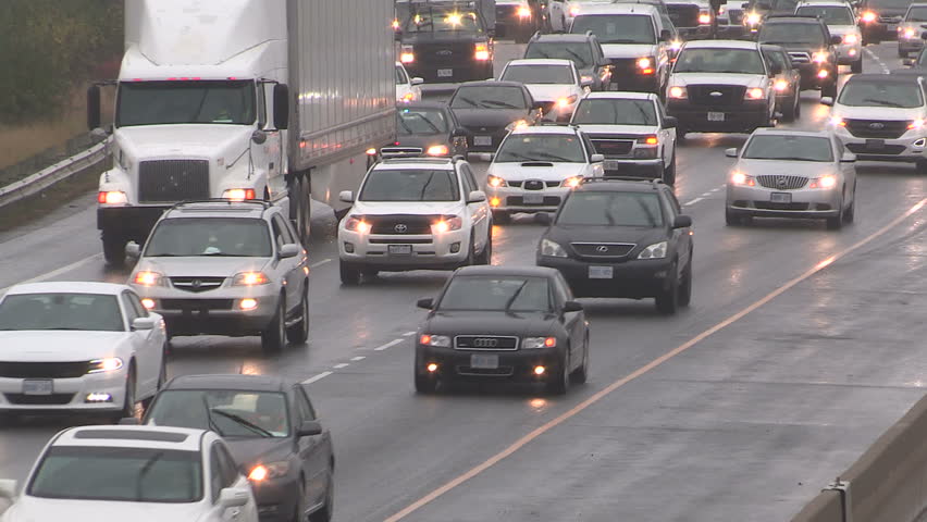 Toronto, Ontario, Canada April 2016 Toronto Gridlock Traffic Jam In ...