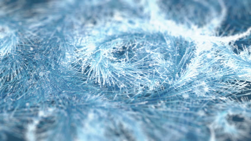 Seamless Growing Frost Pattern Background For Films About Nature, Ice ...