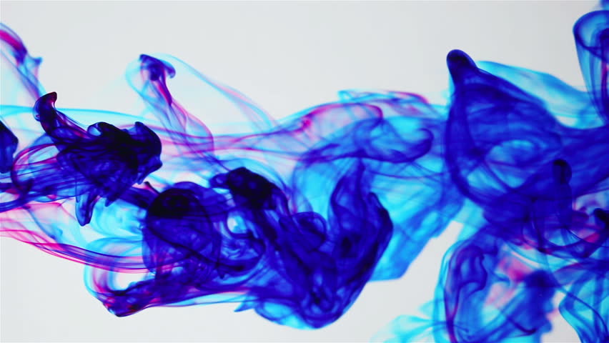 Pink Ink In Water.Creative Slow Motion. On A White Background. Stock ...