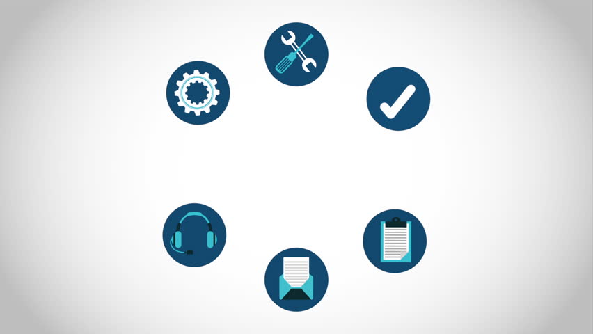 Customer Service Icons, Video Animation HD1080 Stockvideos ...