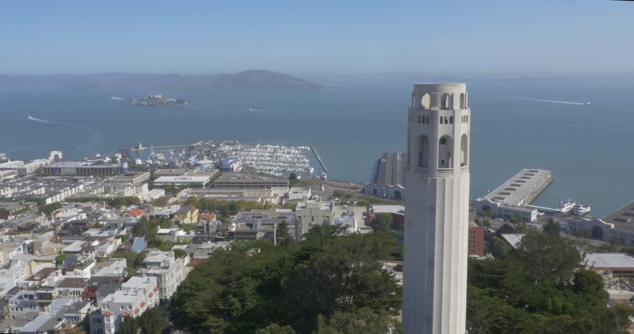 Aerial Shot of Coit Tower Stock Footage Video (100% Royalty-free) 13359269 | Shutterstock