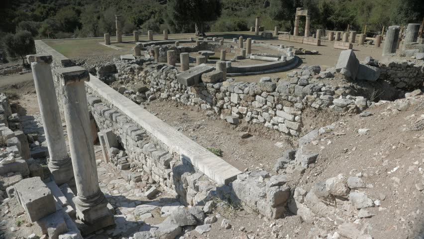 Stock video of the temple terrace, ancient city of | 13738529 ...