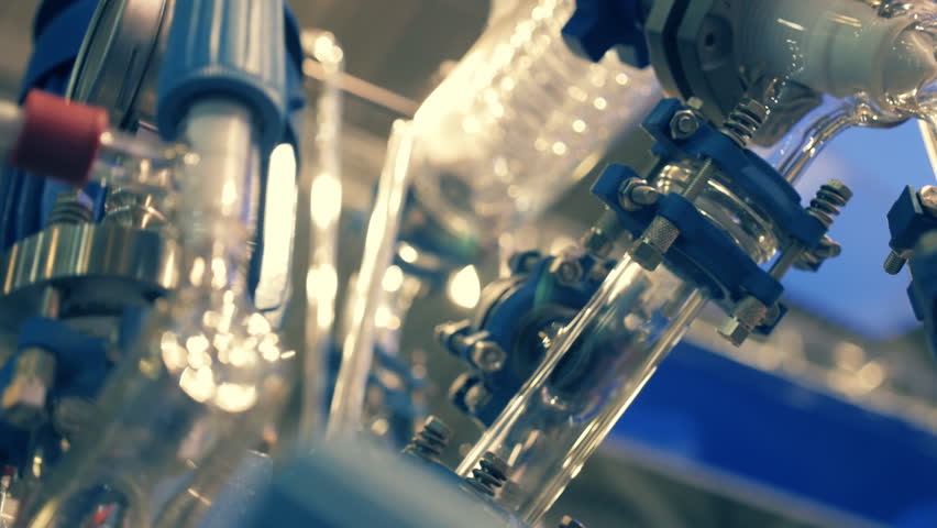 Equipment of the Chemical Laboratory Stock Footage Video (100% Royalty ...