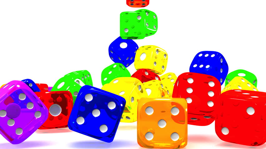 Colored Dice Clip Art