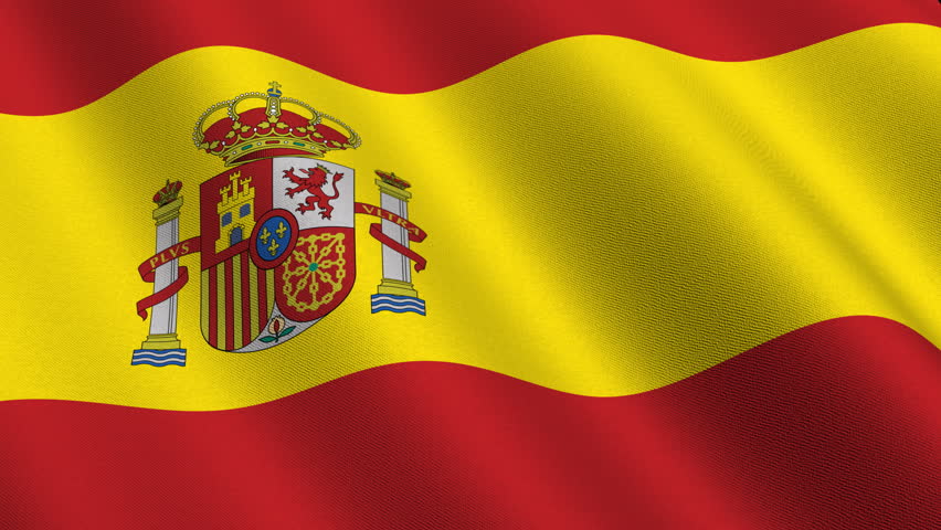 Spain Flag Waving In The Wind Stock Footage Video 339124 | Shutterstock