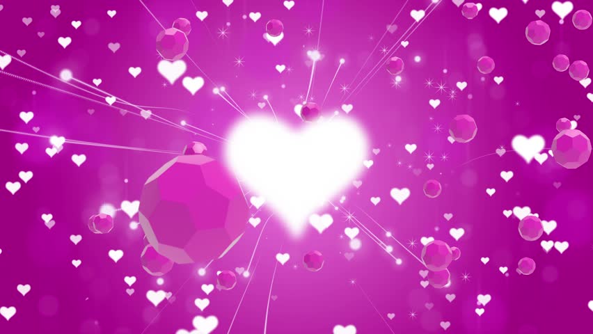 Pink Moving Hearts Stock Footage Video 1541104 | Shutterstock