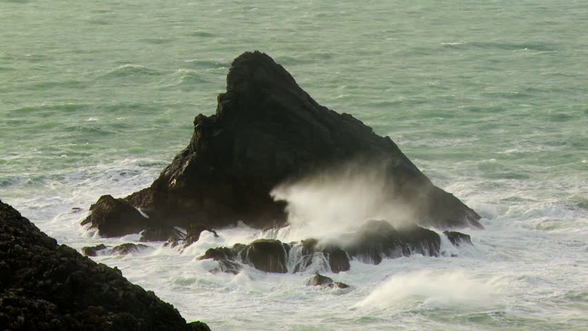 The Bull Rock Outcrop Off Stock Footage Video (100% Royalty-free ...