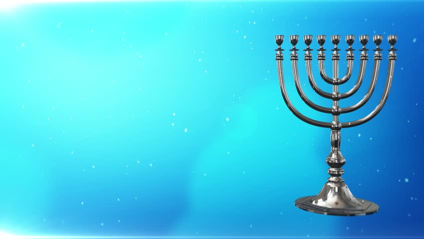 Hanukkah Menorah, Happy Hanukkah, Israel, Stock Footage Video (100% ...