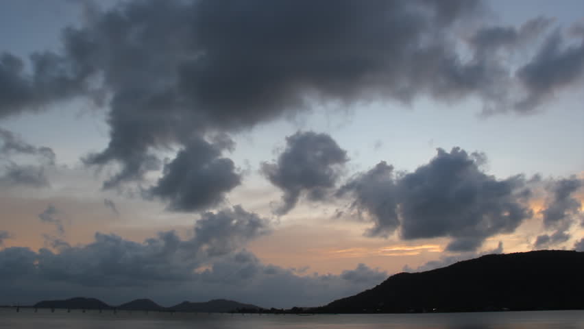 Cloudy Evening Sky Stock Footage Video (100% Royalty-free) 14589349 ...