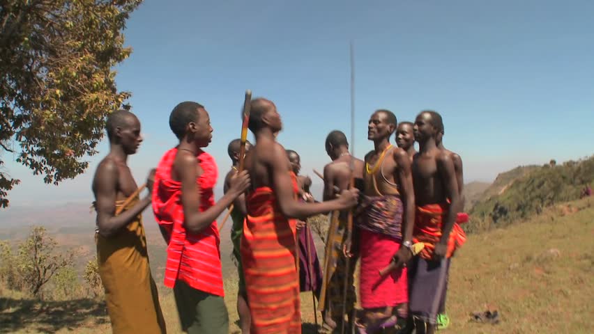 Kenya - Circa 2009: Masai Stock Footage Video (100% Royalty-free ...