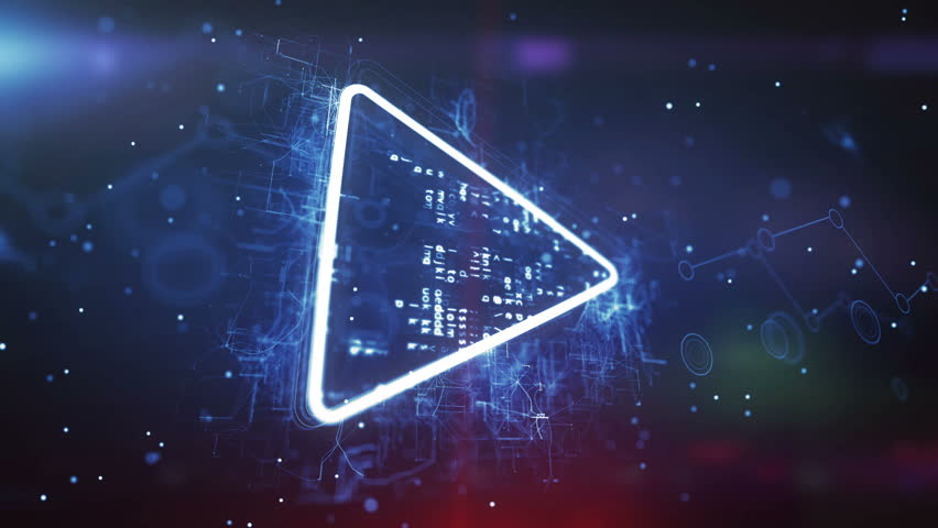 Play Button Icon On a Stock Footage Video (100% Royalty-free) 15021979 ...