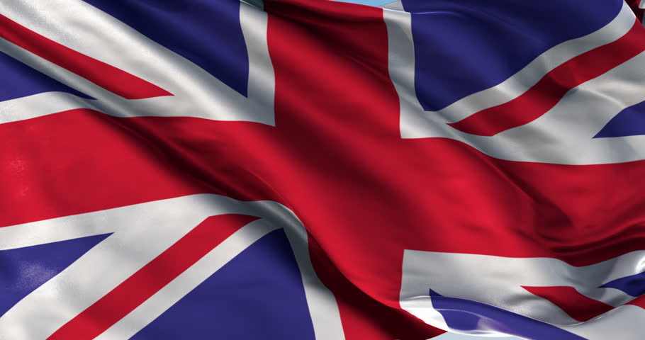 Britain UK Flag Waving , Ready For Seamless Loop. (You Can Find The ...