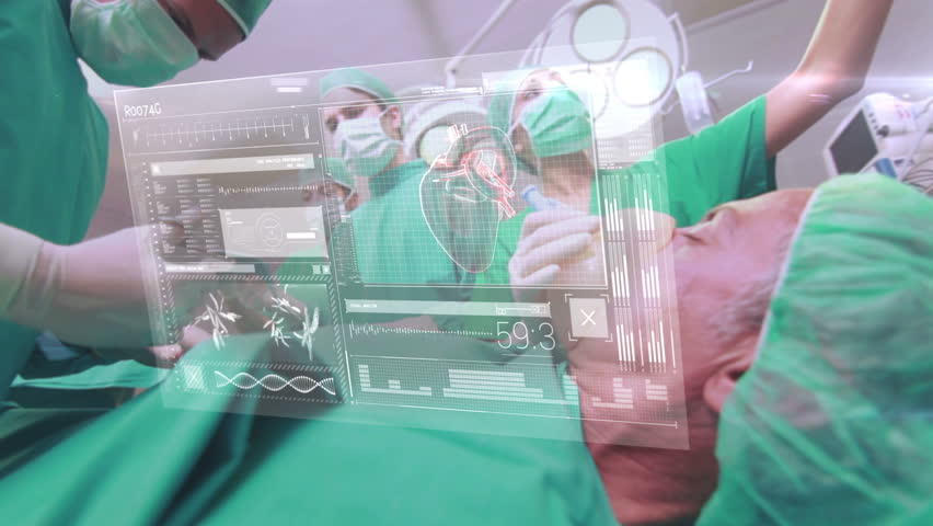 Doctors Using Latest Technology During Surgery Stock Footage Video ...