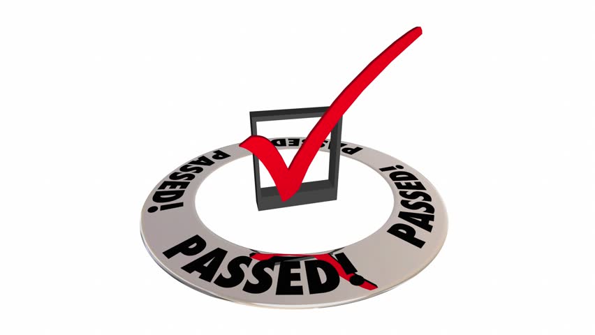 Passed Review Inspection Evaluation Assessment Stock Footage Video (100 ...
