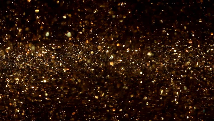 Abstract Bokeh Golden Ember Particles. HD Animation With Abstract ...