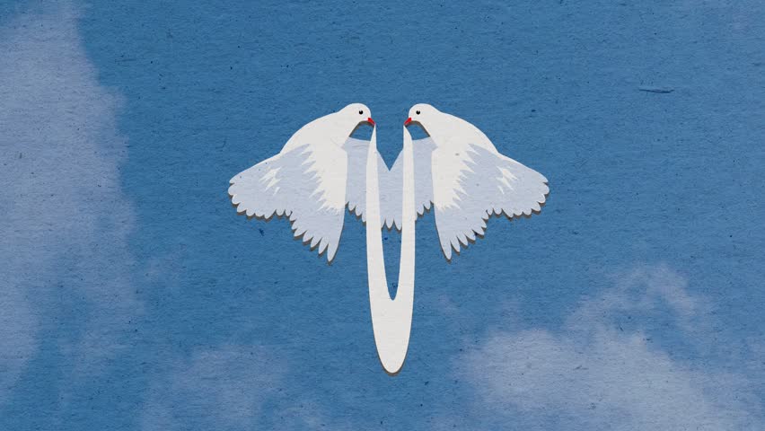 Good Luck, Pigeons, Sky,clouds, Animation, Cartoon, Air, Freedom ...