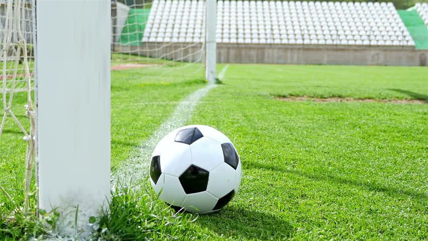 Football Game. Soccer Action. Ball Stock Footage Video (100% Royalty ...