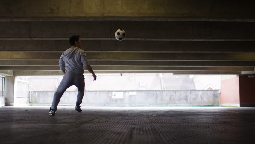 4k Football Player Doing Kick Stock Footage Video (100% Royalty-free ...