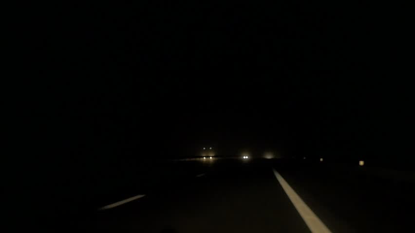 Driving Fast By Night On Highway 4K 2160p UHD Footage - Night Speed ...