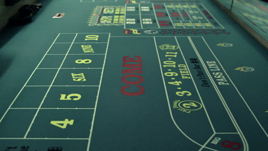 Dice Rolling Across a Craps Stock Footage Video (100% Royalty-free ...