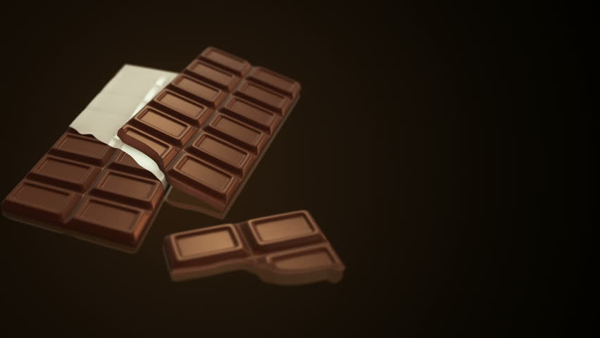 Animation Rotation Of Chocolate Bars And Chocolate Candies With ...