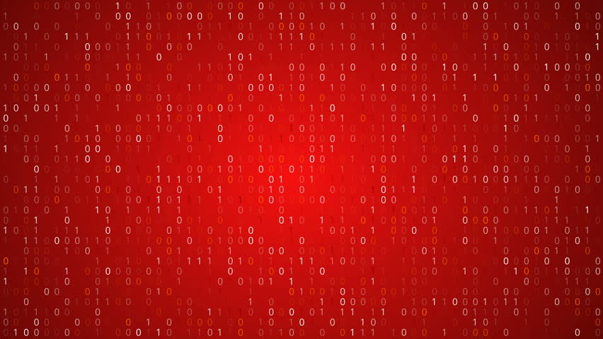 Glitched And Flashing Computer Red Screen With Program Code After ...