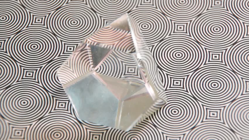 Multifaceted Prism Casts Light and Stock Footage Video (100% Royalty ...