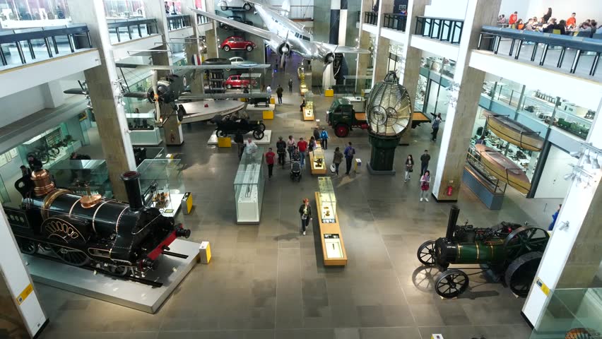 LONDON - CIRCA JANUARY, 2018: Main Hall Inside The Science Museum Was ...