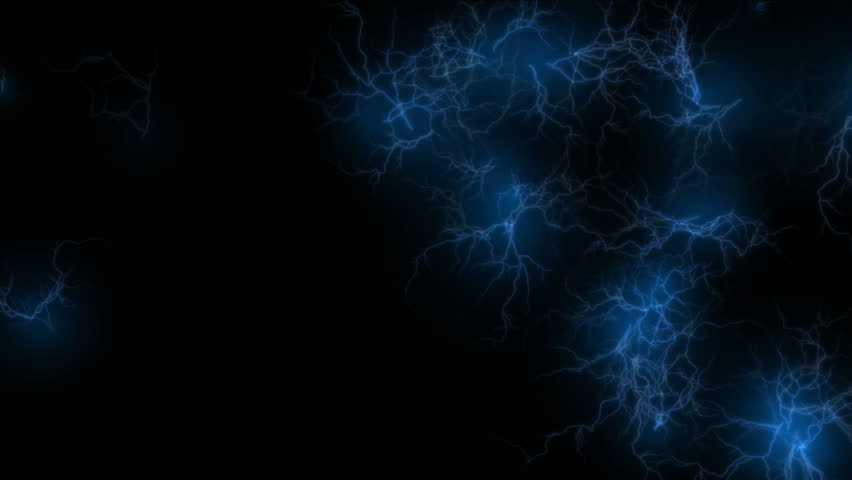 Blue Lightning,magnetic Field,Negative Oxygen Ions. Stock Footage Video ...