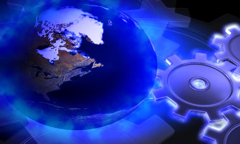 Footage of Gears Rotating Earth Stock Footage Video (100% Royalty-free ...