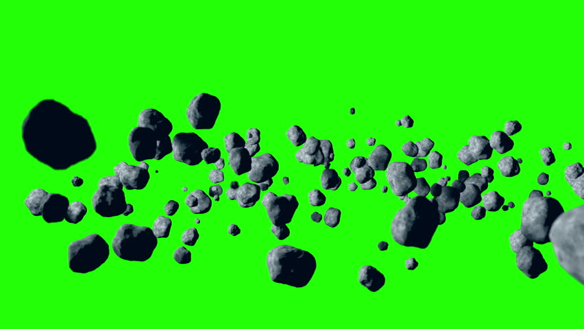 Flying Asteroid, Meteorite to Earth. Stock Footage Video (100% Royalty ...