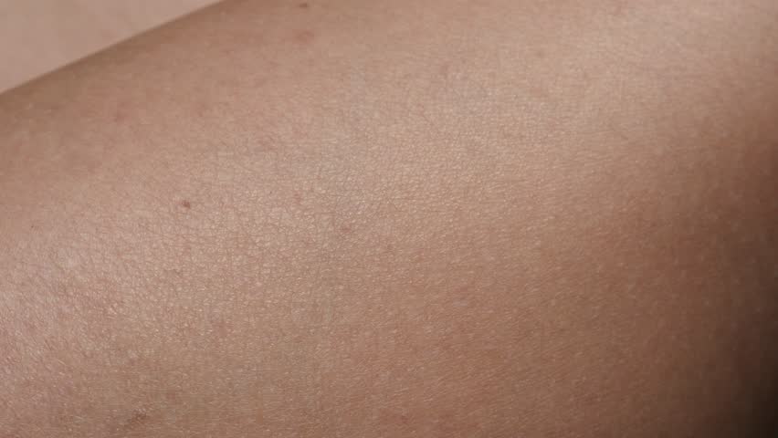 Women Leg Texture 4K 2160p UHD Panning Footage - Human Leg Close Up ...