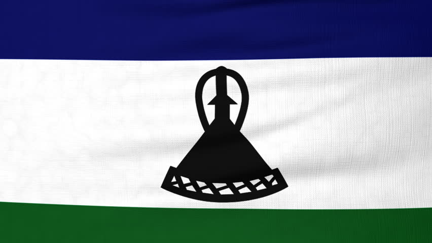 Flag Of Lesotho Stock Footage Video 3686063 | Shutterstock