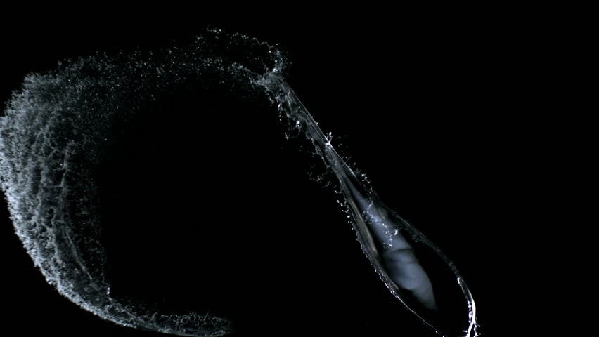 Stock video of slow-motion splash water against black drop | 1877179 ...