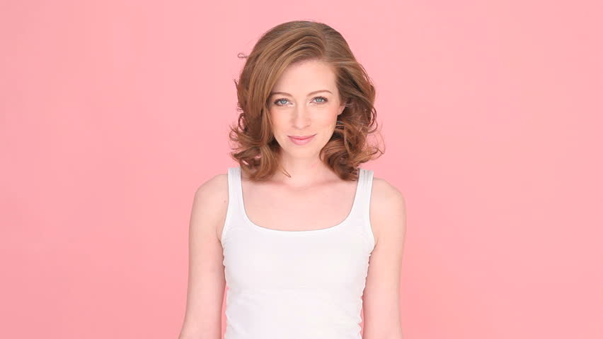 Stock video of vivacious beautiful woman enjoying a good | 1882399 ...