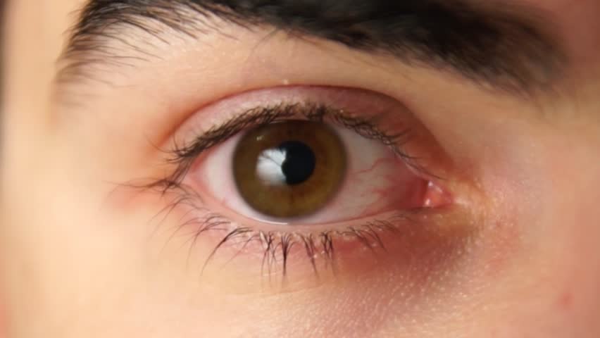 Closeup of Young Male Eye Stock Footage Video (100% Royalty-free ...