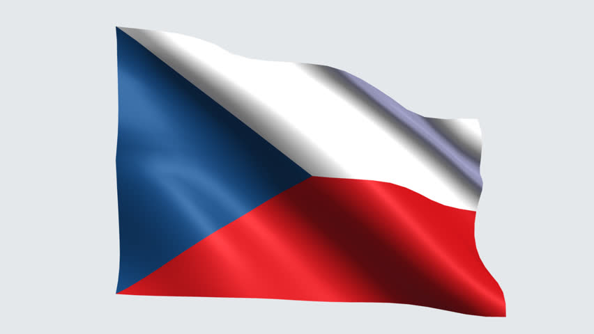 Czech Flag with Transparent Background Stock Footage Video (100% ...