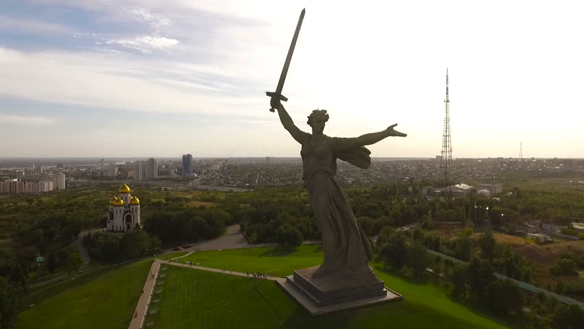 Volgograd. Historical Memorial Complex Mamayev Kurgan Sculpture The ...