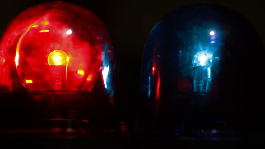 Red and Blue Emergency Light Stock Footage Video (100% Royalty-free ...