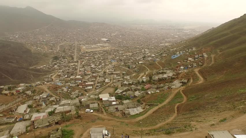 Aerial of Slums in Lima, Stock Footage Video (100% Royalty-free ...