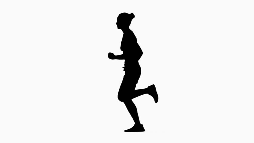 Runner Silhouette Stock Footage Video | Shutterstock
