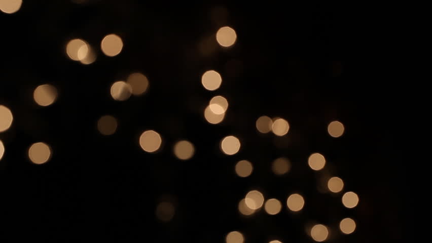 Stock video of holiday flashing illumination yellow lights dim,the ...