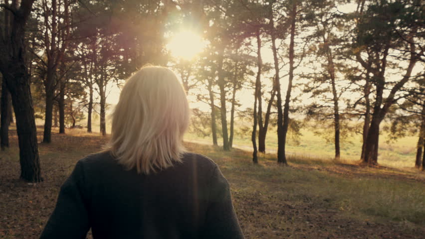 Blond Girl Walking in the Stock Footage Video (100% Royalty-free) 20751289 | Shutterstock