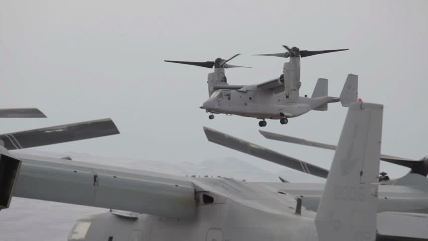 Aircraft V-22 Osprey Vtol Hover Stock Footage Video (100% Royalty-free ...