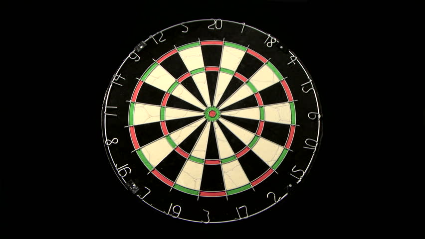 Stock video of wide shot of a dart board | 2087099 | Shutterstock