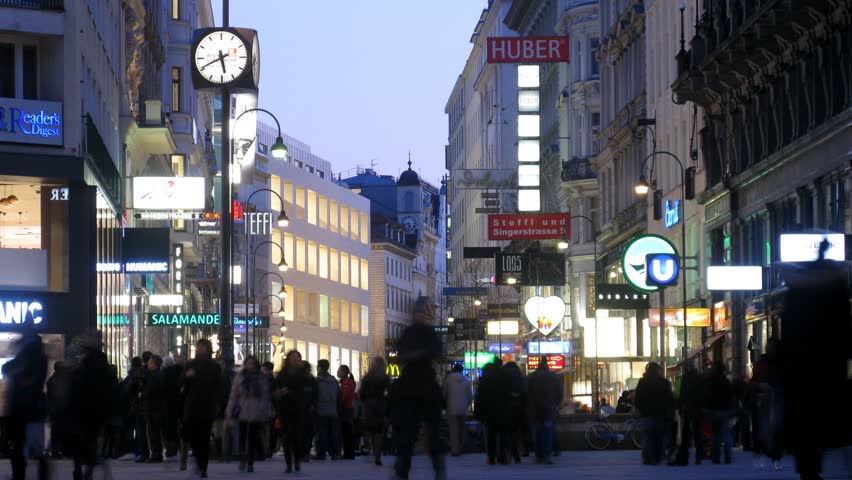 Vienna - Feb 21: (timelapse Stock Footage Video (100% Royalty-free ...