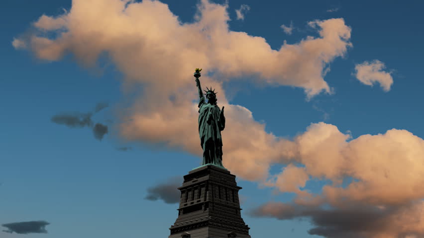 Statue of Liberty Crumbles . Stock Footage Video (100% Royalty-free ...