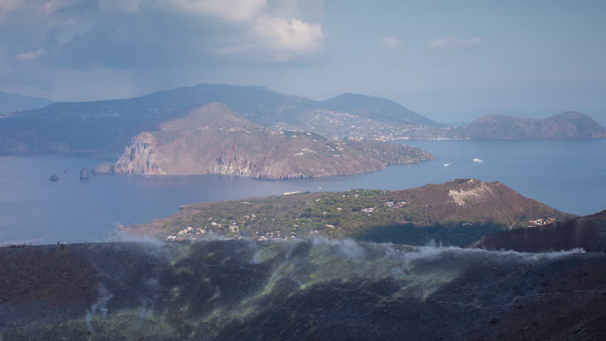 The Incredible Vulcano Island Off The Coast Of Sicily, Italy. Vulcano ...