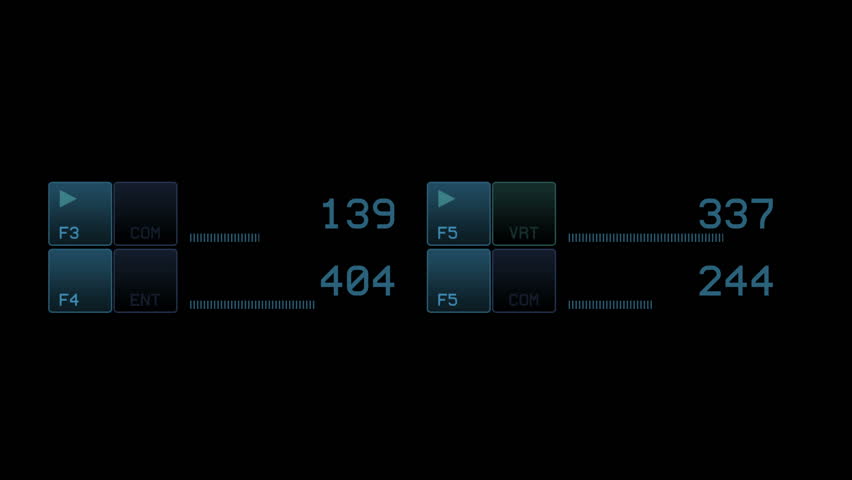 Futuristic Digital Interface Screen / Streaming And Flashing Computer ...