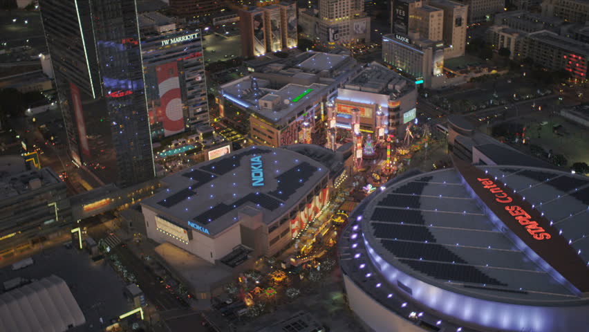 Stock Video Clip of Aerial view at dusk of the Staples | Shutterstock
